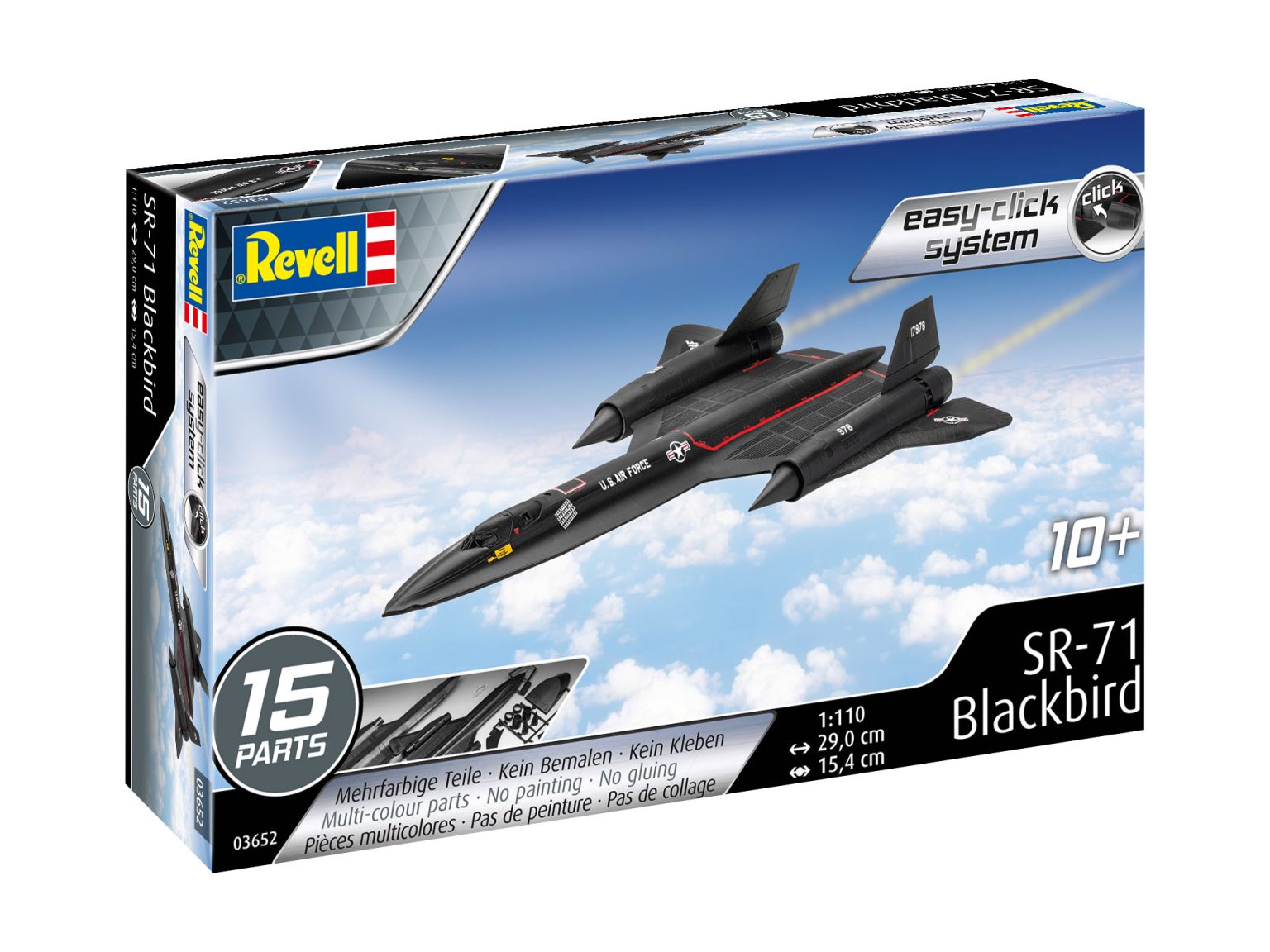Lockheed SR-71 Blackbird easy-click-system - JBF Toys and Trains