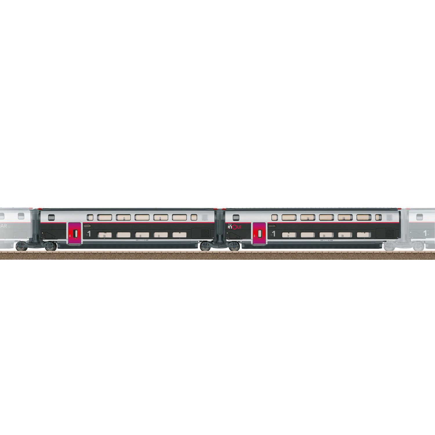 Trix Add-On Car Set 1 for the TGV INOUI 23187 | JBF Toys and Trains